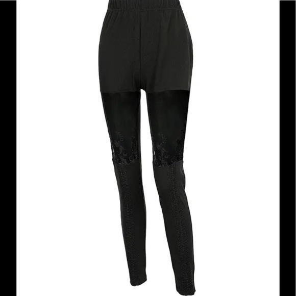 Pants & Jumpsuits | New Fab Chic Sexy Sheer Mesh Pattern Leggings ...